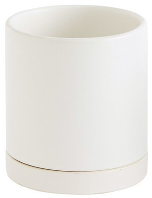 Romey Pot 5 "Wx5.75"H White