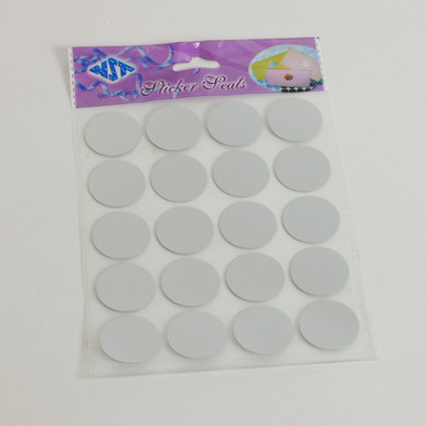 Sticker Seal Round Silver