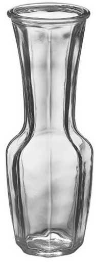 9" Bud Vase Clear