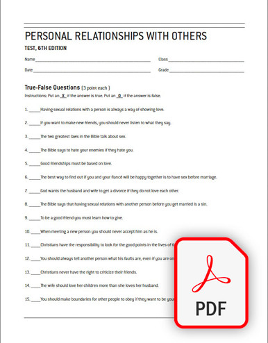 Test for Personal Relationships with Others (Digital Download) | Assess ...