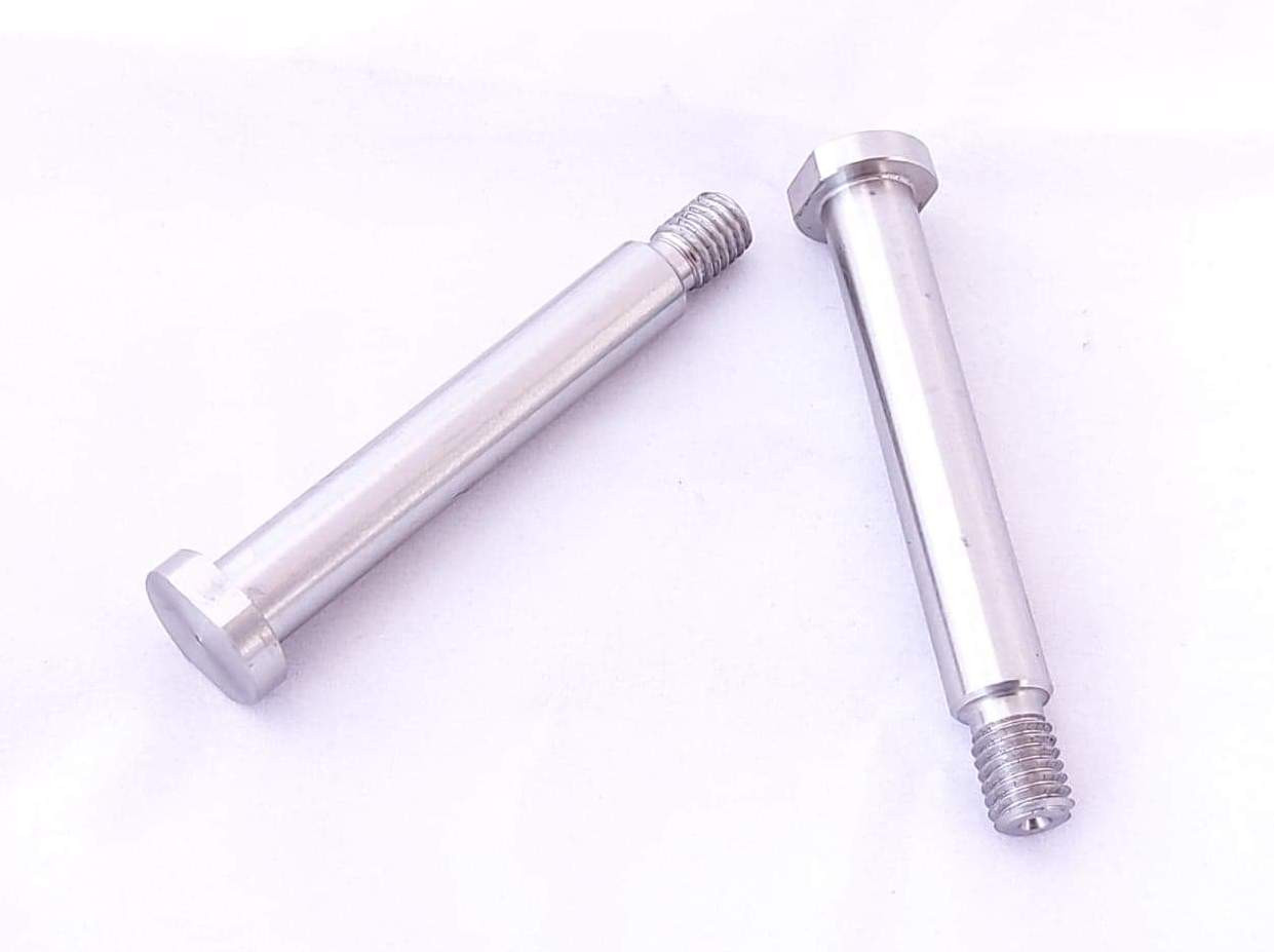 Bolt Foot Peg Pivot, Maico '75-78 Stainless Steel (Pair) - Maico at Chippys