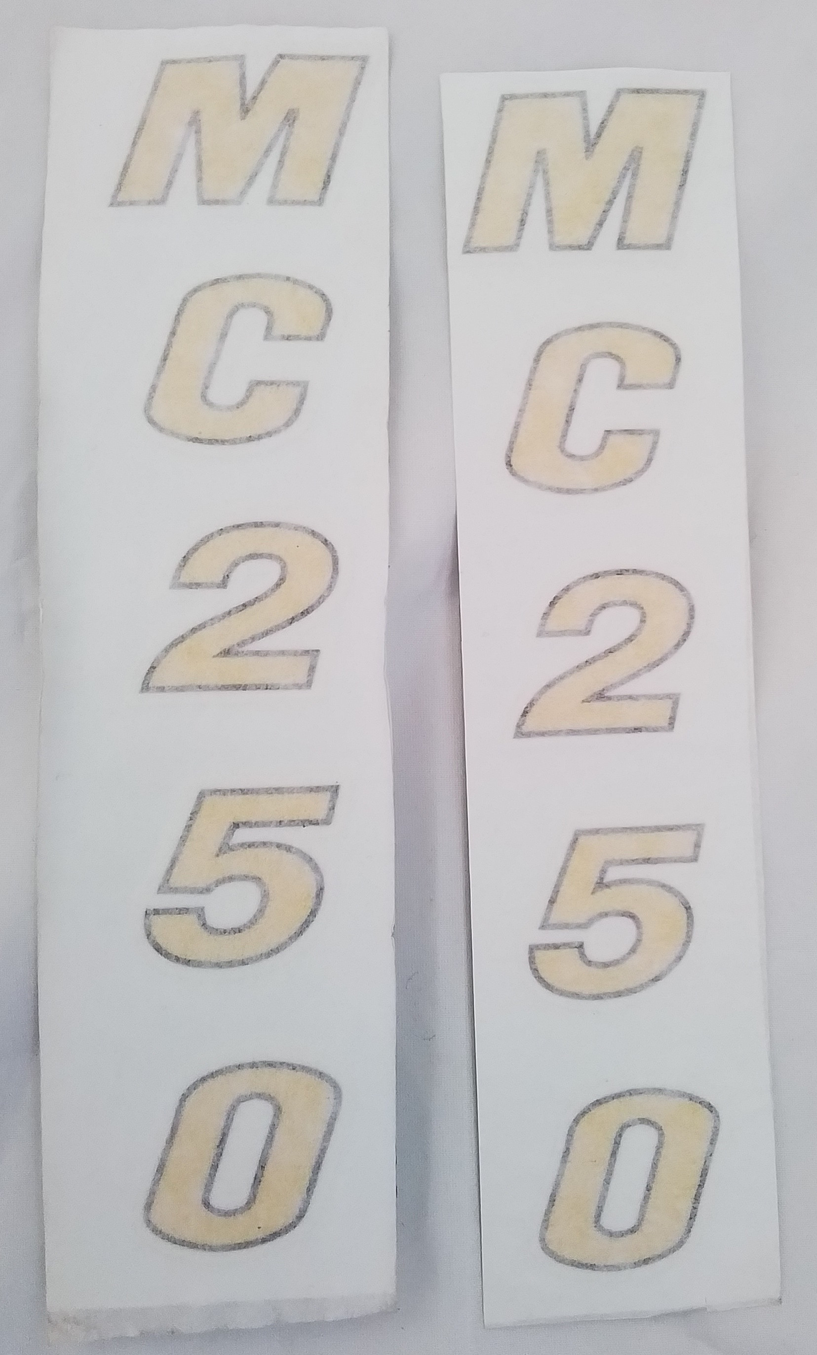 Side Decal Set Maico 1980 250 - Maico at Chippys