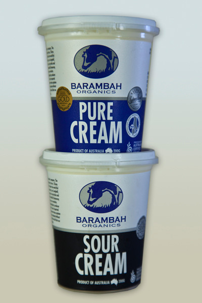 Sour Cream Organic 200g - Barambah - Organic & Natural Store