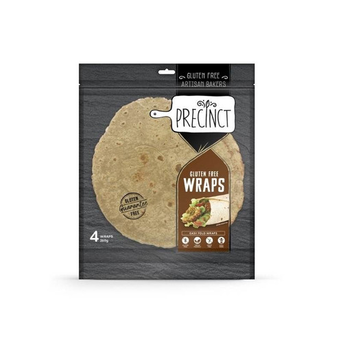 Wraps - Buckwheat & Chia Gluten Free (4 pack) Organic - GF Precinct ...