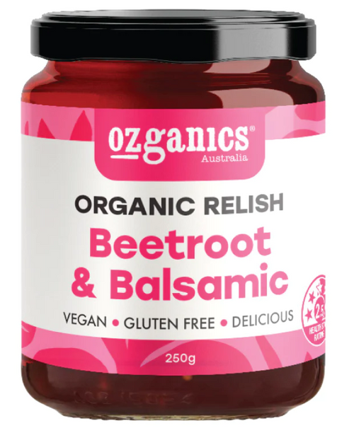 Beetroot & Balsamic Relish Organic 250g - Ozganics - Organic & Natural ...