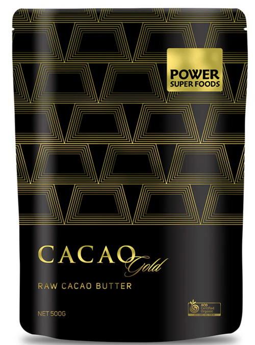 Cacao Gold Butter Raw CHUNKS Organic 500g - Power Super Foods - Organic ...