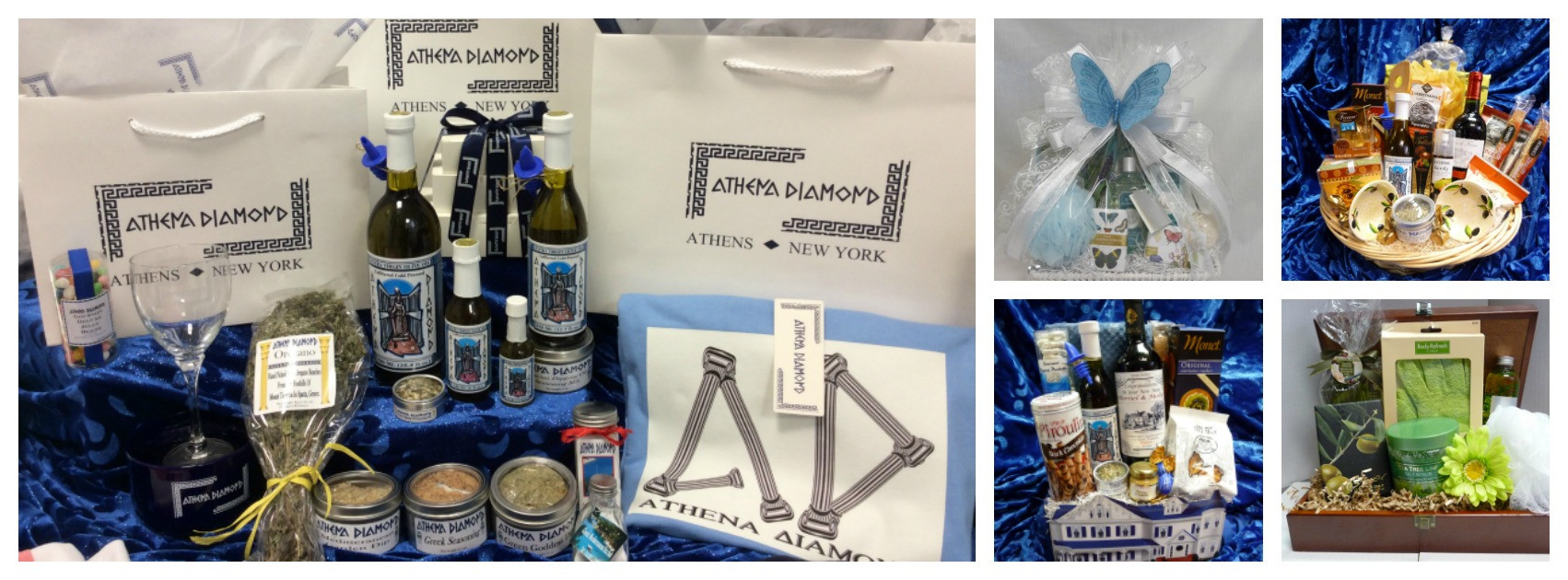 Athena Diamond Gift Baskets, Cold Pressed Greek Extra Virgin Olive Oil ...