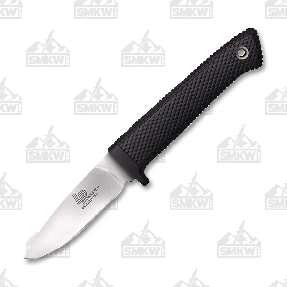 Cold Steel Pendleton Mini Hunter Fixed Knife 3in Plain Black Drop Point ...