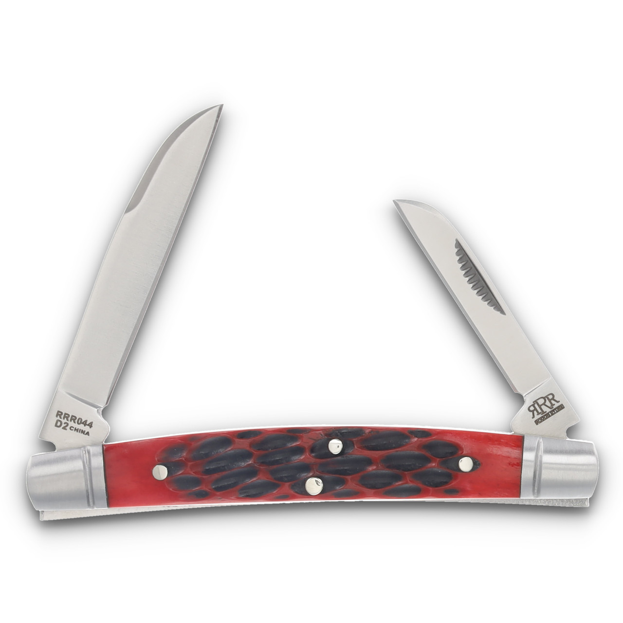 Rough Ryder Reserve Two Blade Red Jigged Bone Congress Folding Knife ...