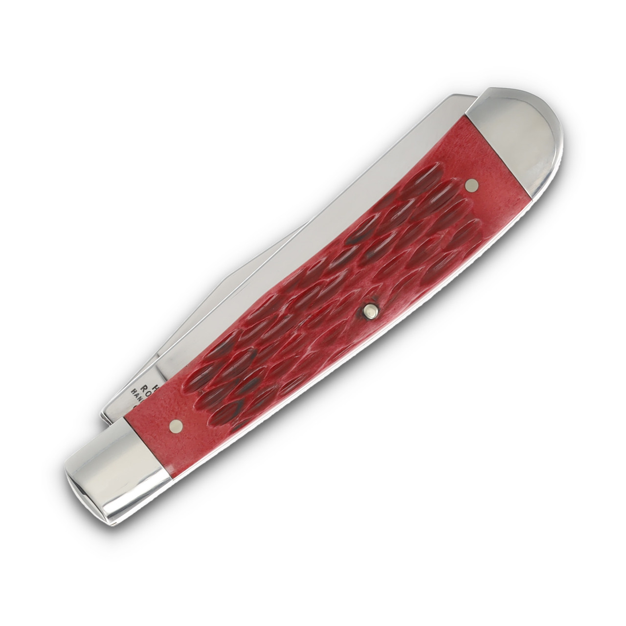 Hen & Rooster 4.25in Red Pick Bone Trapper 4116GS