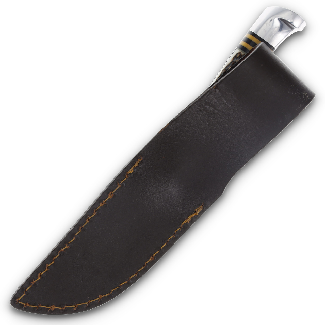 Hen & Rooster Genuine Stag Bowie with Leather Sheath HRI5048 - Smoky ...