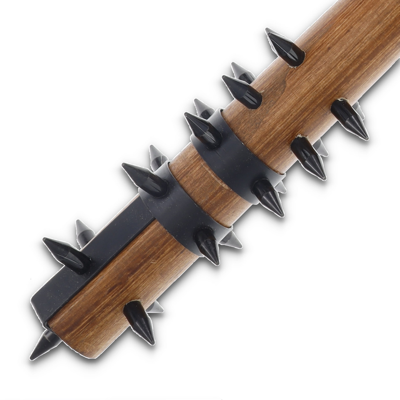 Szco Spiked Mace Wood Black Metal Spikes
