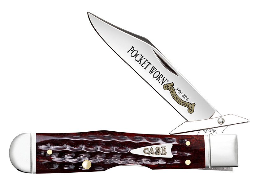 Case XX Cheetah Cub Lockback Folding Knife Pocket Worn Mahogany Bone ...