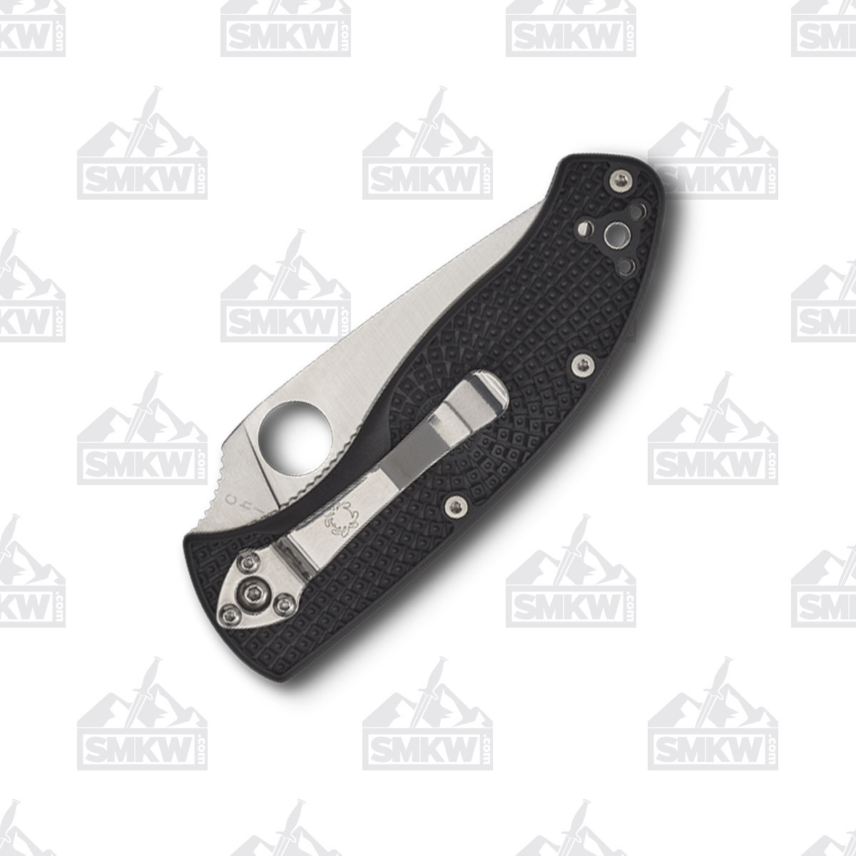 Spyderco Tenacious Lightweight Folding Knife FRN 3.39in Satin Part Serr ...