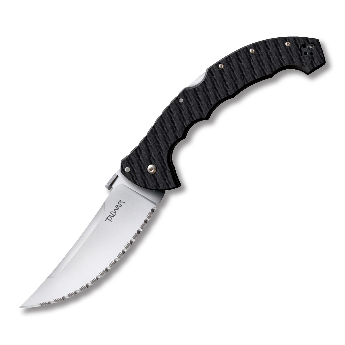 Cold Steel Talwar Folding Knife 5.5in Serrated Satin Straight Back ...