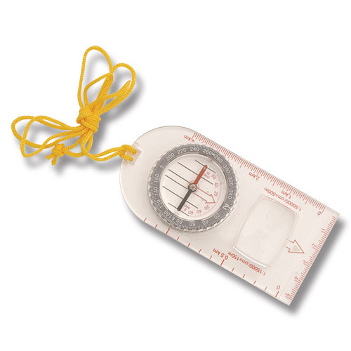 Explorer Clear Baseplate Compass with Yellow Cord - Smoky Mountain ...
