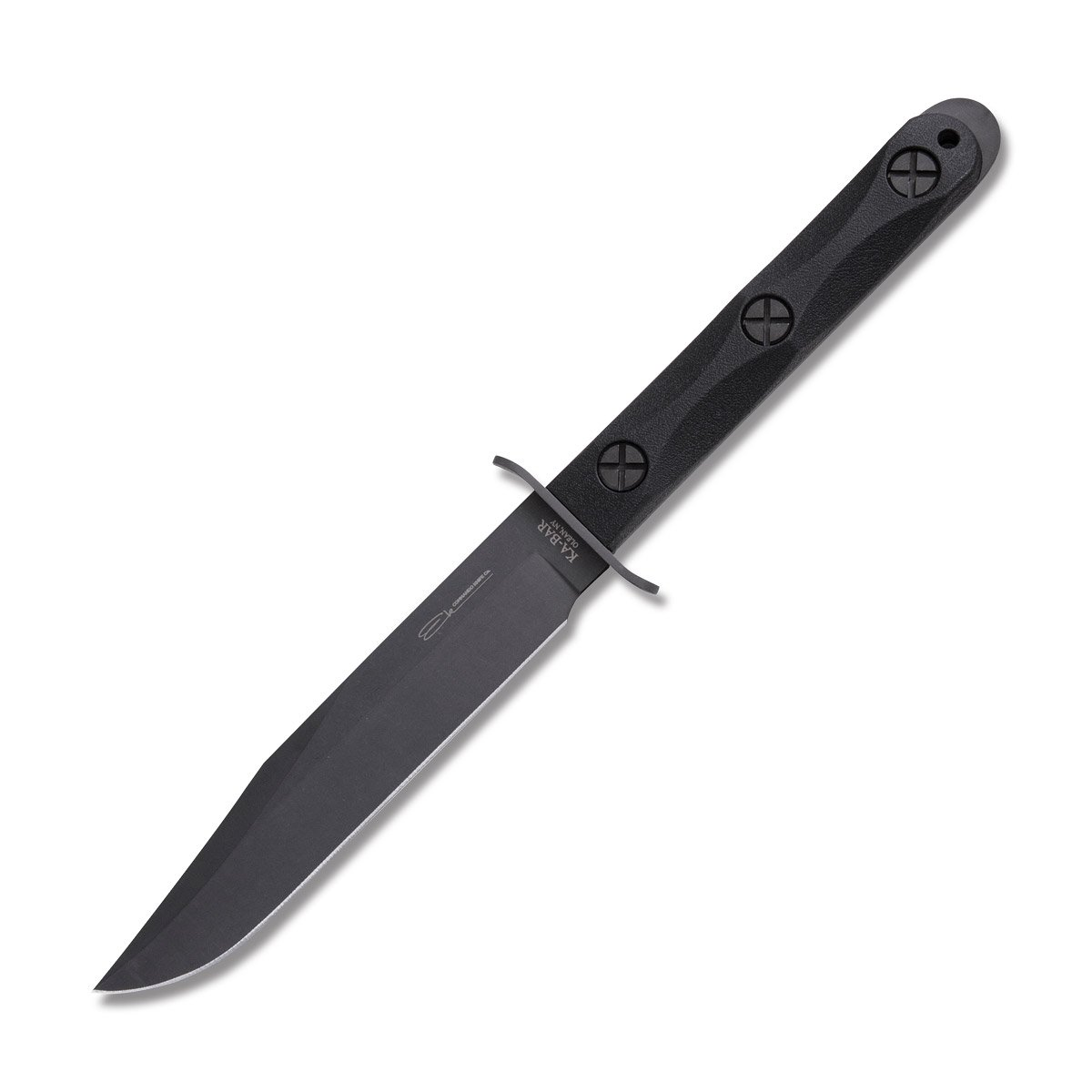 KA-BAR John Ek Commando Model 5 Fixed Blade Black 6.87in Clip Point ...