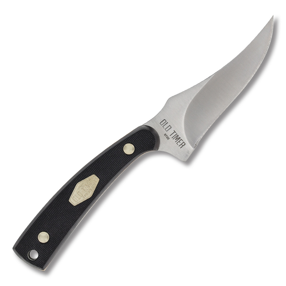 Old Timer Brown Sawcut Sharpfinger Fixed Blade Knife SCT152 - Smoky ...