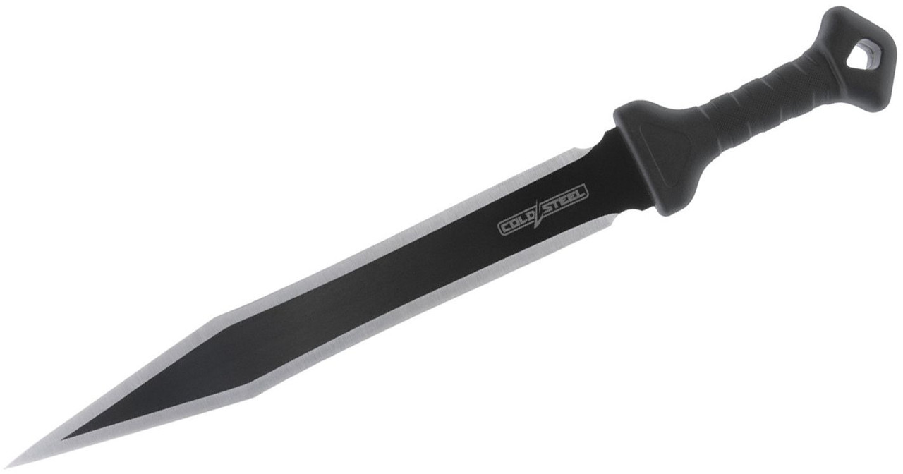Cold Steel Throwing Sword Black Polymer Handle 17in Double Edge Blade