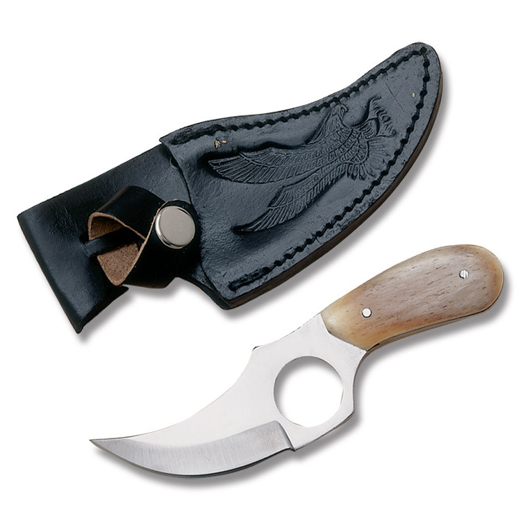 Bone Handle Skinner Fixed Blade Knife 202989BO - Smoky Mountain Knife Works