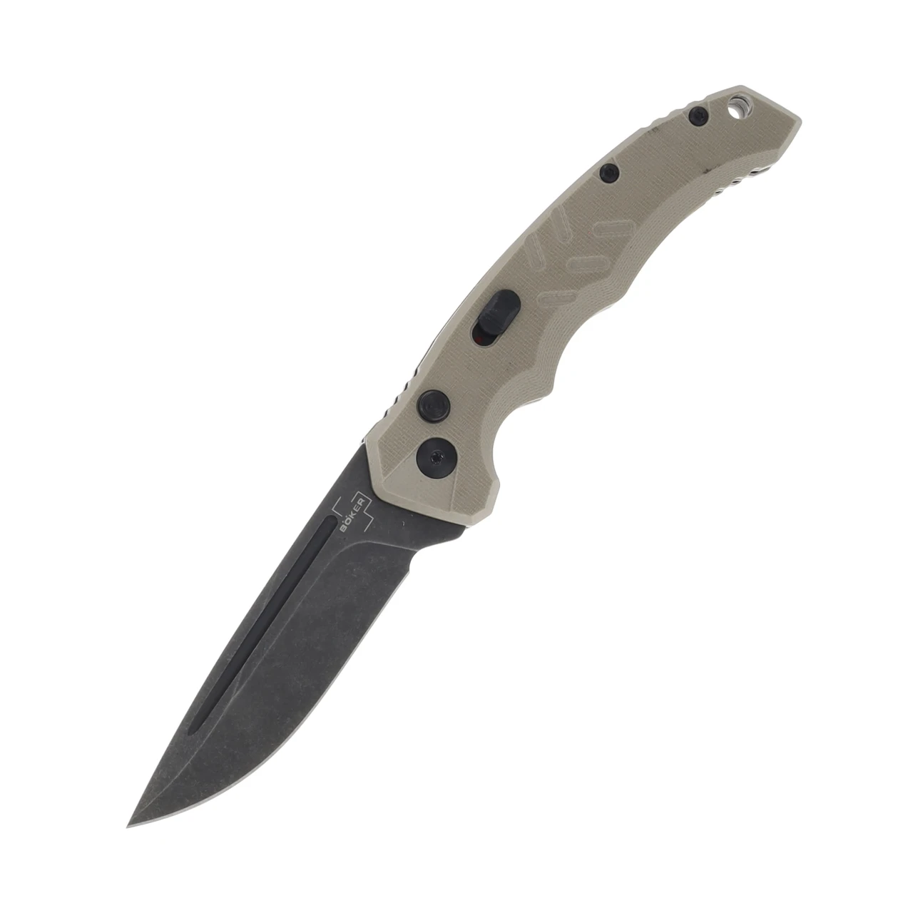Boker Plus Intention II Automatic Knife Coyote Brown 3.07in SW Drop Point