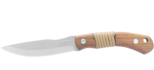 Condor Mountaineer Trail Hunter Fixed Blade Knife 4.27in Plain Walnut