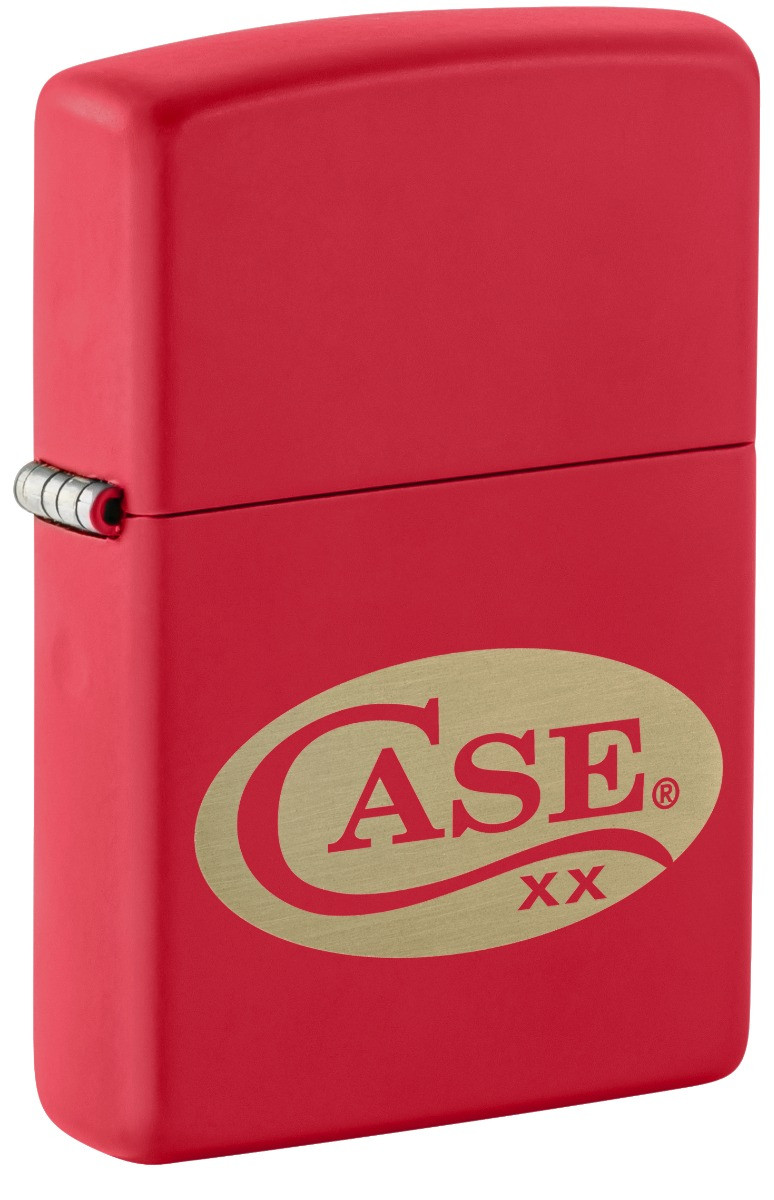 Case Lighter Zippo Red Matte with Case Oval Logo CA52257 - Smoky ...
