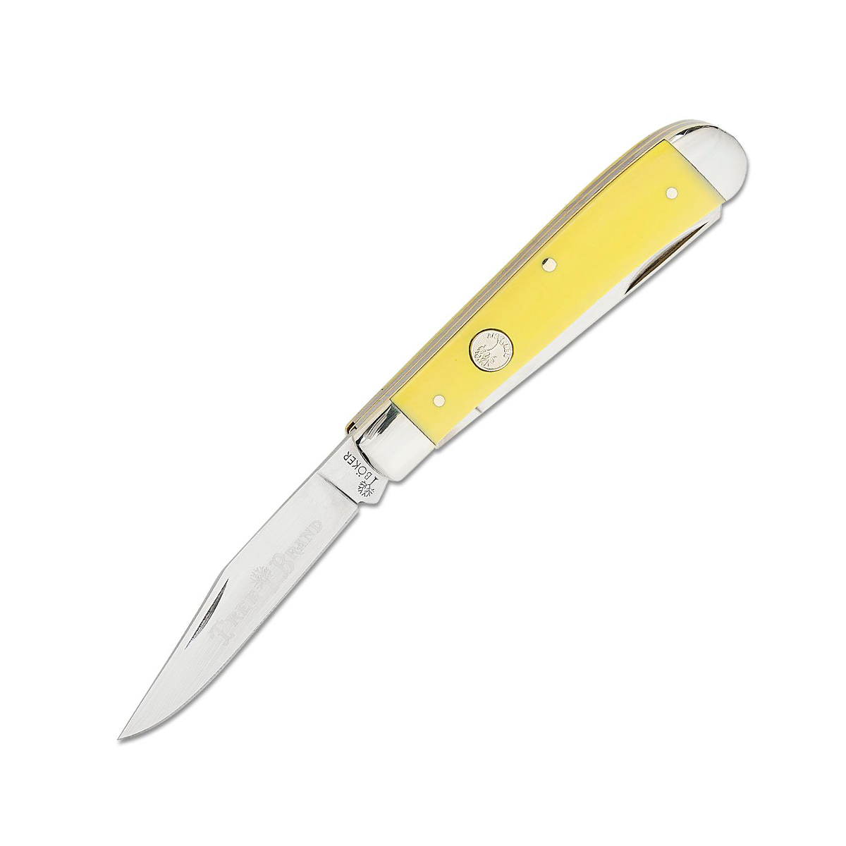 Boker Trapper Traditional Yellow Delrin BK110834 - Smoky Mountain Knife ...