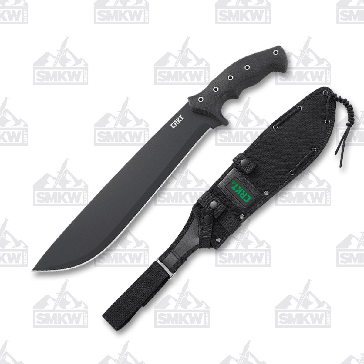 CRKT ChanceInHell Machete 12in Plain Black Powder Coated Machete Blade