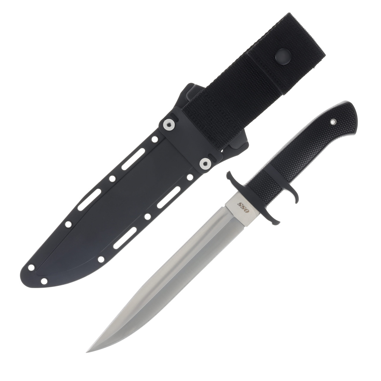 Cold Steel OSS Fighter Fixed Blade Knife 8.25in DE Satin Dagger ...
