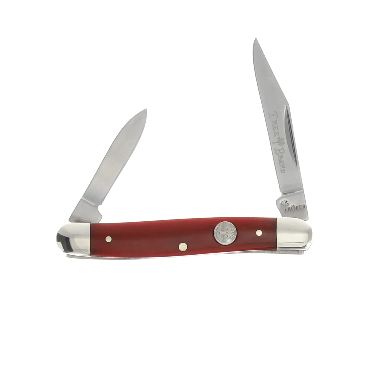 Boker Red Smooth Bone Small Pen Knife BK110844 - Smoky Mountain Knife Works