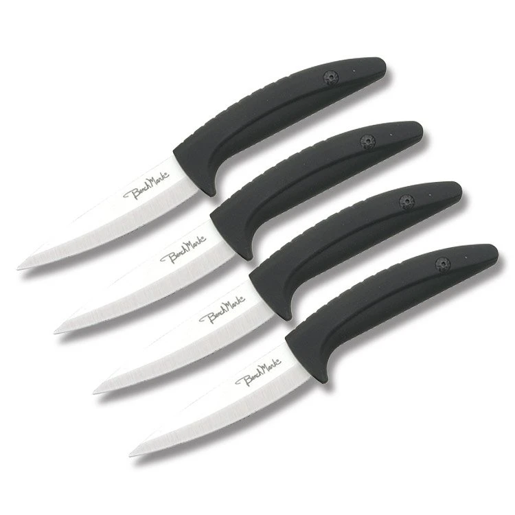 Benchmark Steak Knife Set Rubber Handles Zirconia Ceramic Blades BMK046 ...