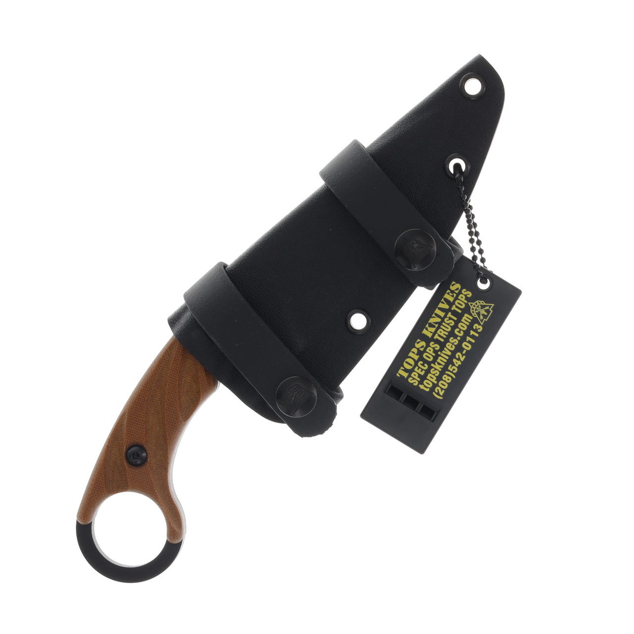 TOPS CUT 4.0 Fixed Blade Knife Tan Micarta TPCUT40 - Smoky Mountain ...