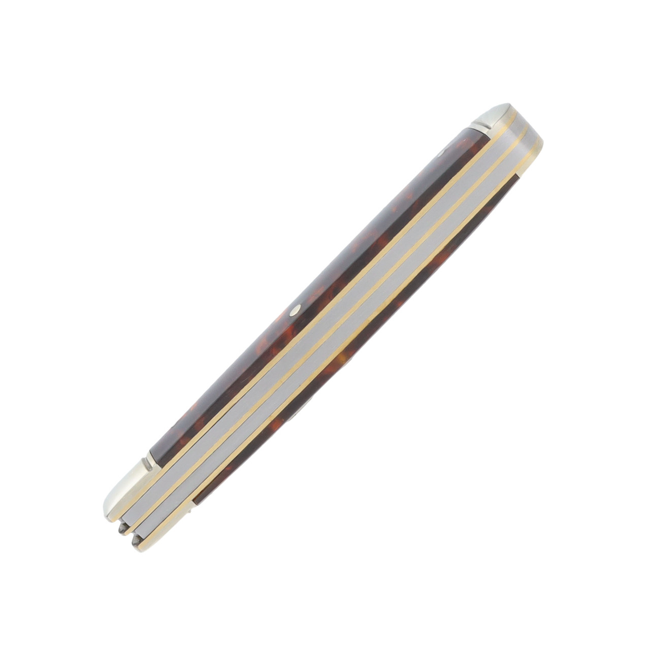 Rough Ryder Tortoise Shell Razor Trapper Folding Knife RR515 - Smoky ...