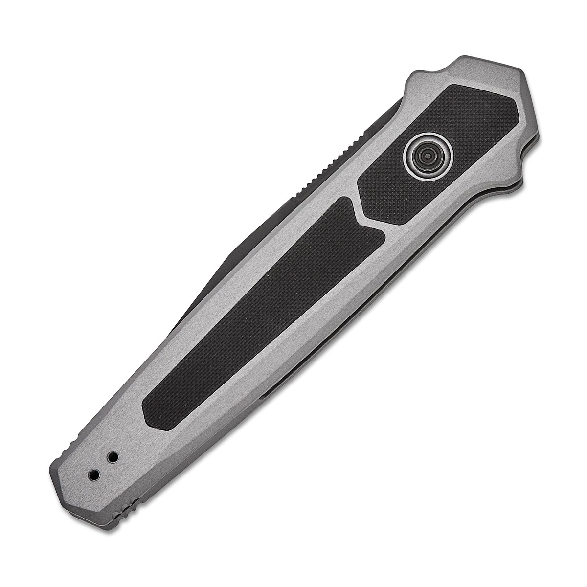 Kershaw Auto Launch 17 OTS Auto Gray Anodized Aluminum G-10 3.5in Plain