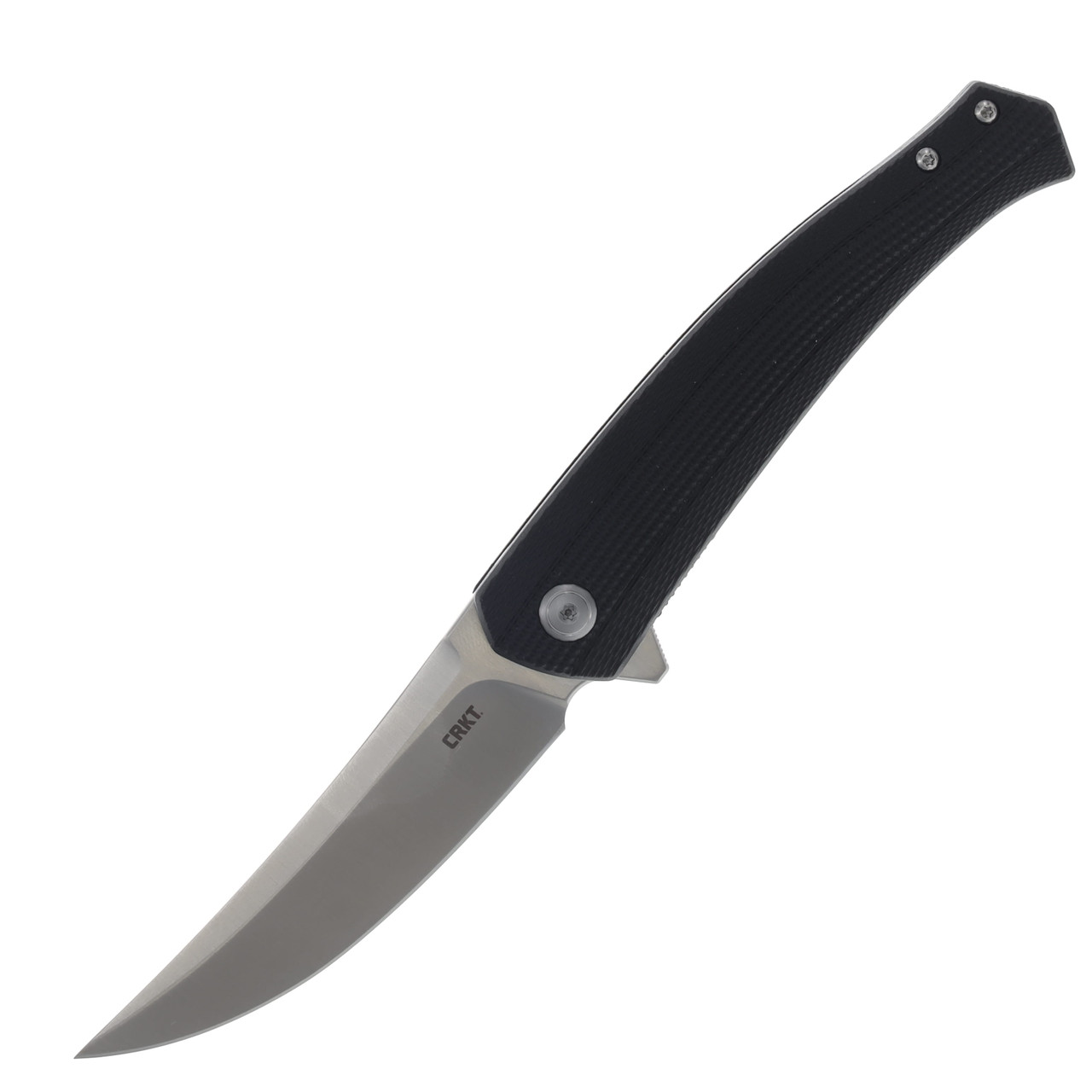 CRKT Persian Spring-Assisted Linerlock Folding Knife Satin D2/Black GRN ...