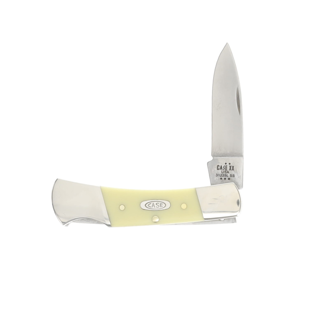 Case XX Smooth Yellow Synthetic Lockback Folding Knife CA81089 - Smoky ...