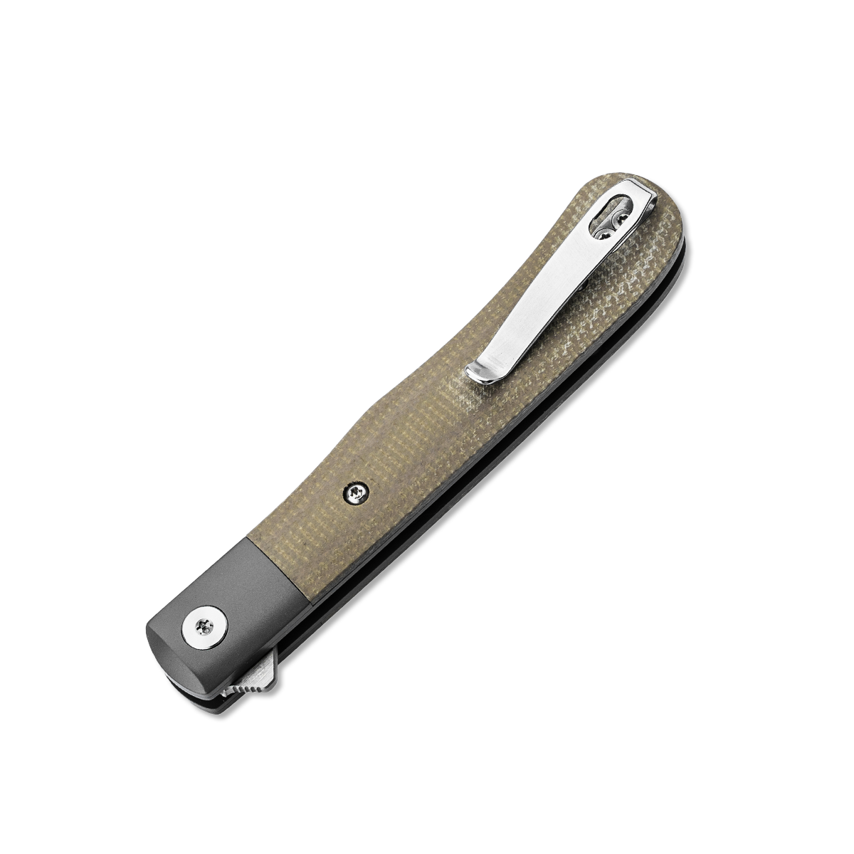 Boker Plus Modern Trapper Uno Green 3.23in Plain Satin Drop Point