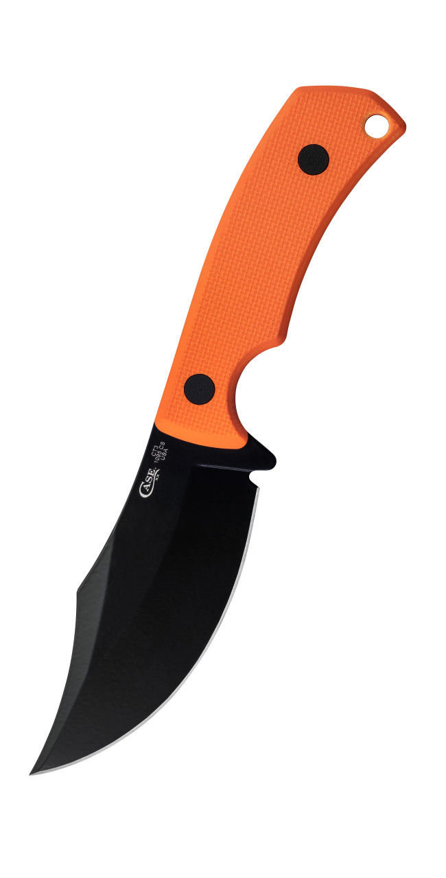 Case XX CT3 Fixed Blade Knife 4.2in Plain Edge Orange G10 DLC
