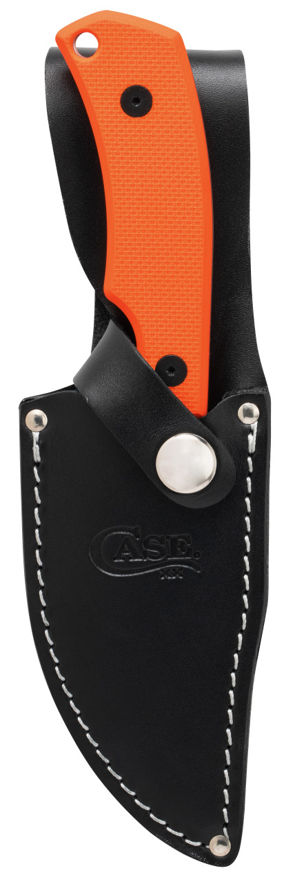 Case XX CT3 Fixed Blade Knife 4.2in Plain Edge Orange G10 DLC