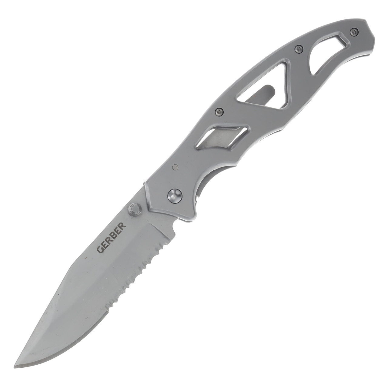 Gerber Paraframe II 3.53in Partially Serrated Bead Blast Clip Point