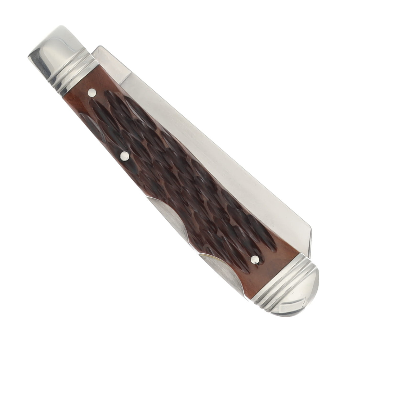 Boker TS 2.0 Double Lock Trapper Lockback Knife Brown Jigged Bone ...