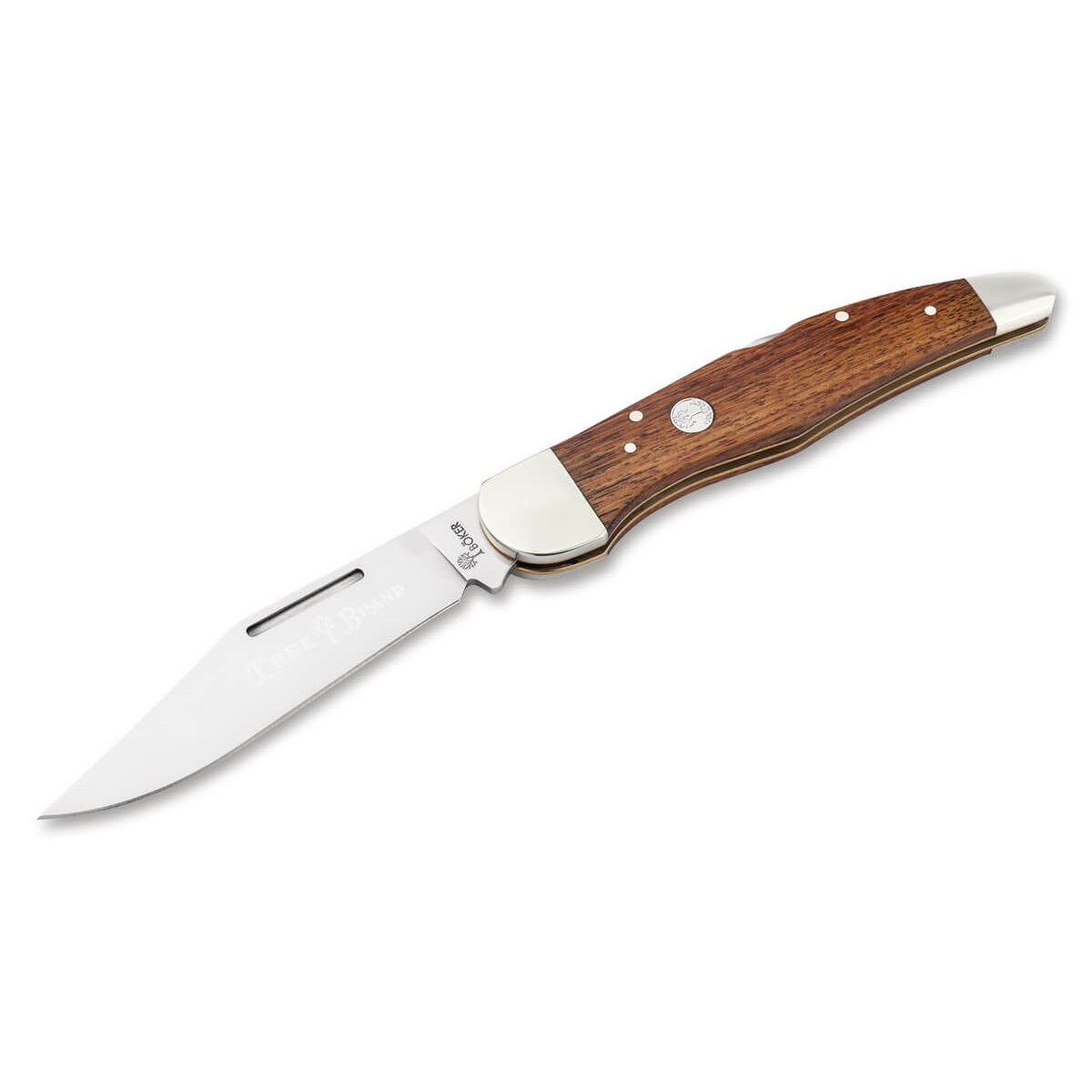Boker TS 2.0 Folding Hunter Clip Point Lockback Knife Wood BK110871 ...