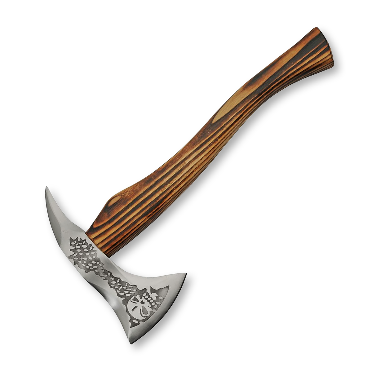 Szco Skull Grinder Axe Burnt Ash 4.25in Plain Satin Axe