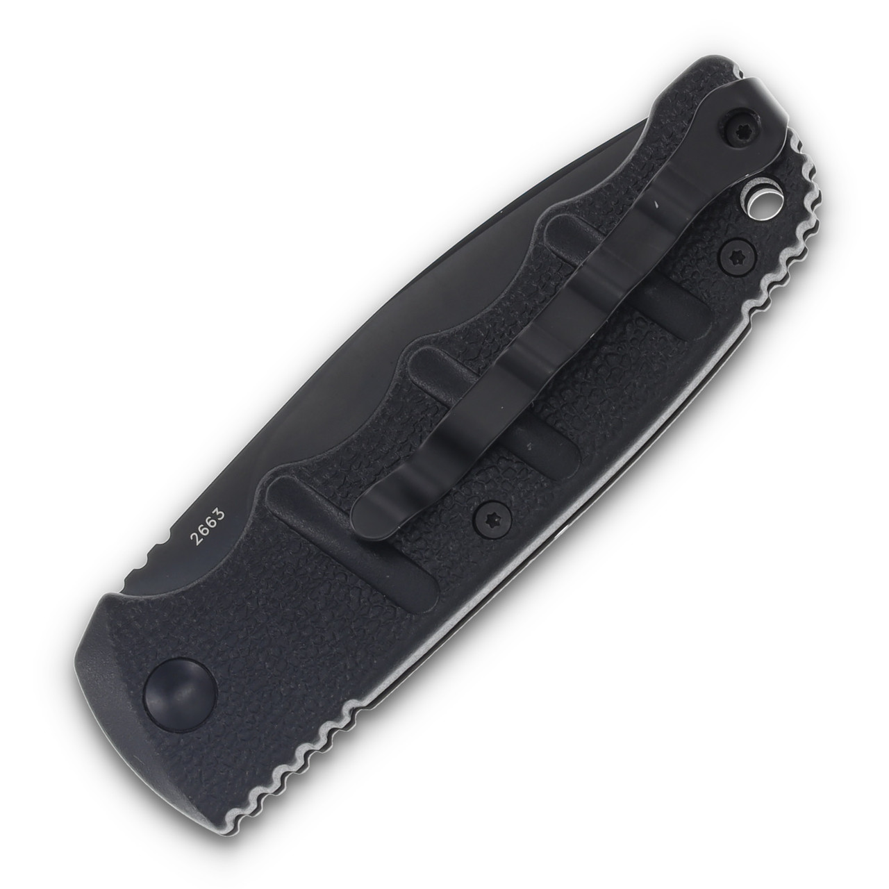 Boker Plus KALS74 Automatic Knife Black - 3.35in Drop Point S/E ...