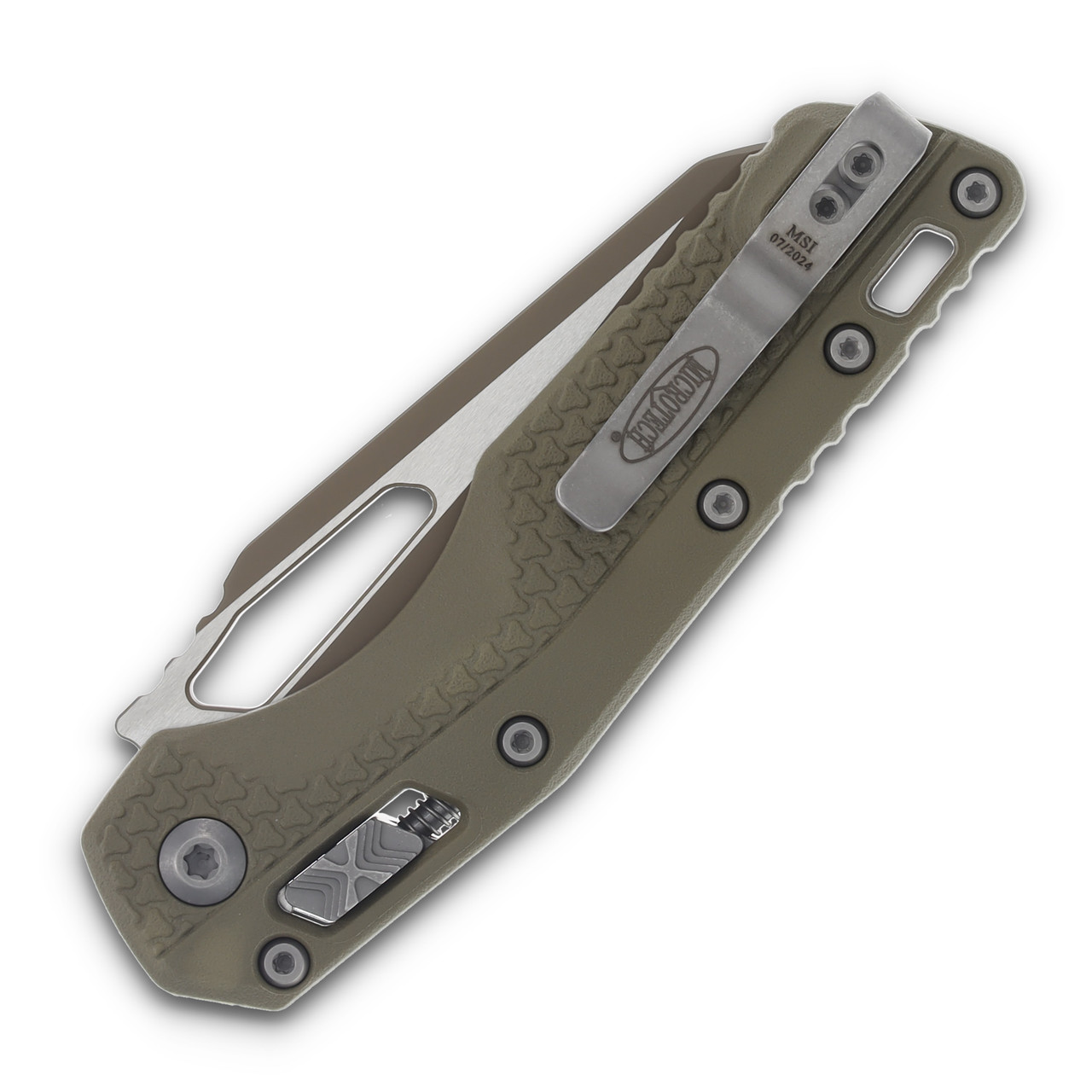 Microtech MSI SMKW Exclusive RAM-LOK Desert Warrior Partial Serrated ...