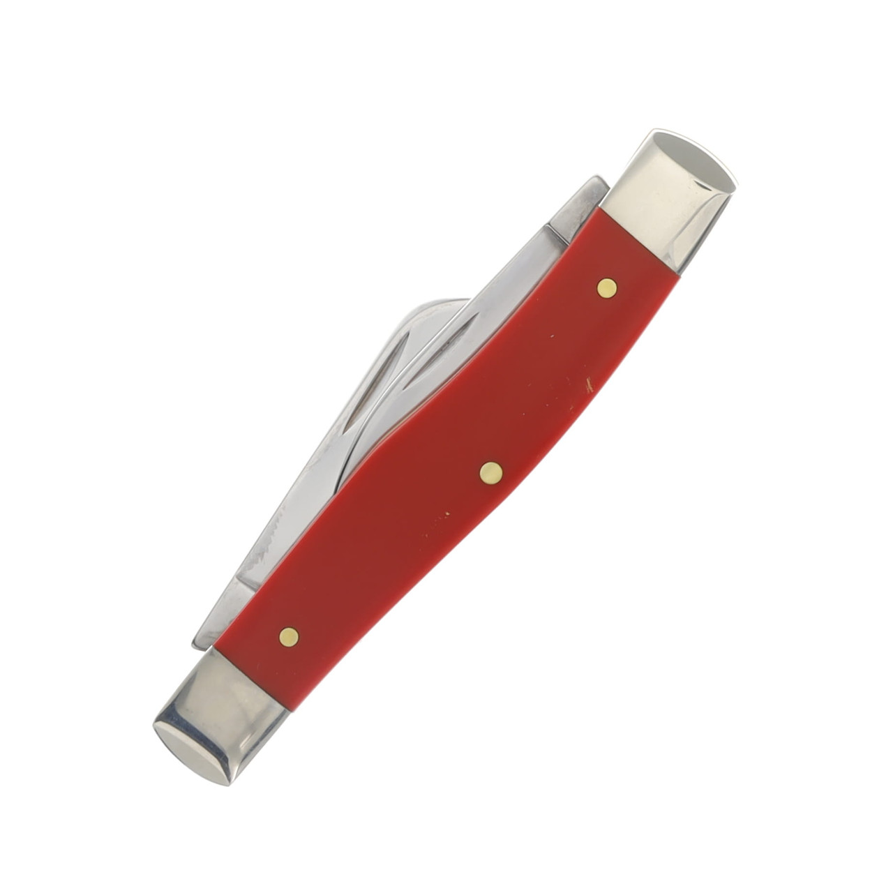 Case XX USMC Smooth Red Synthetic Medium Stockman Folding Knife - Smoky ...