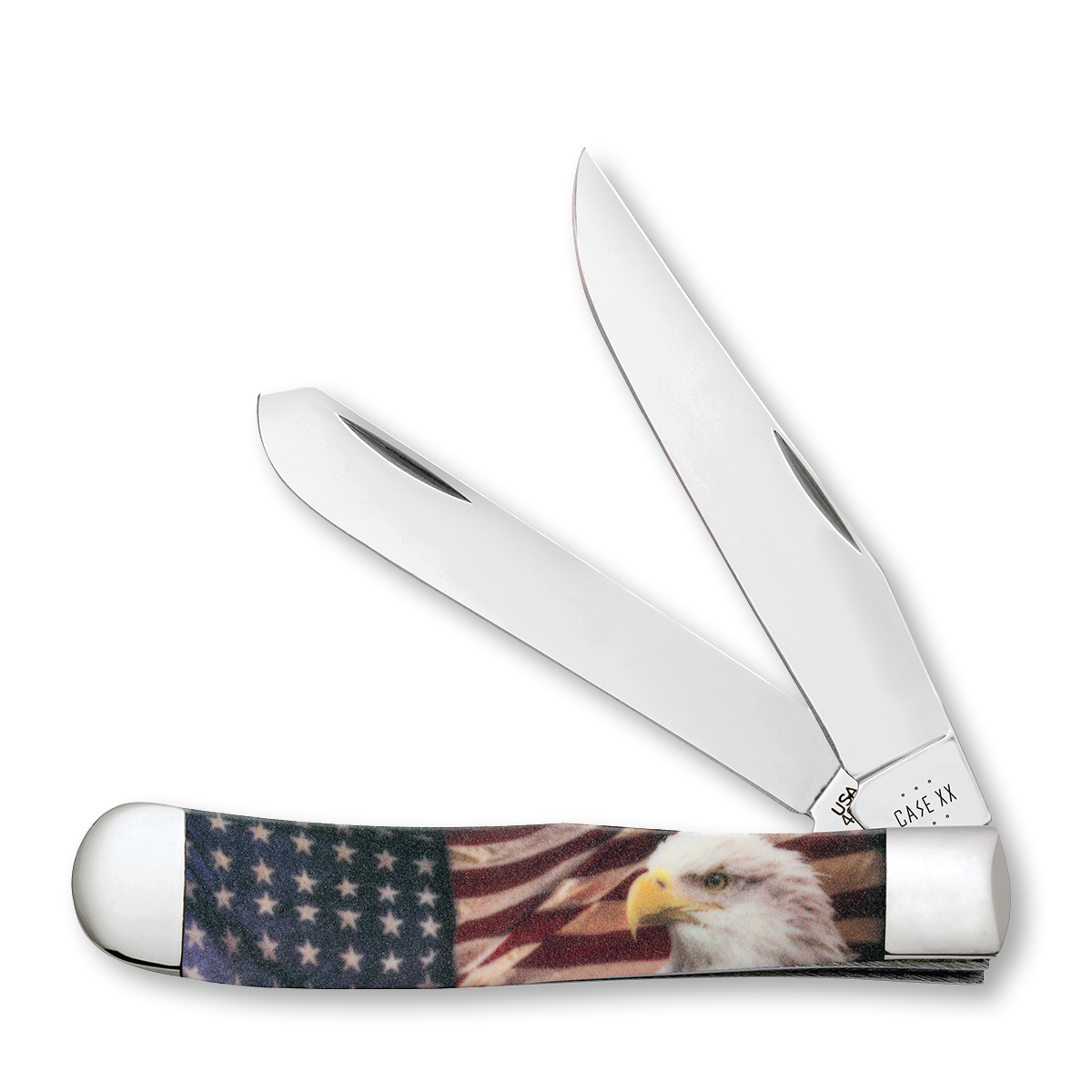 Case XX Patriotic Color Infusion Synthetic Trapper Folding Knife ...
