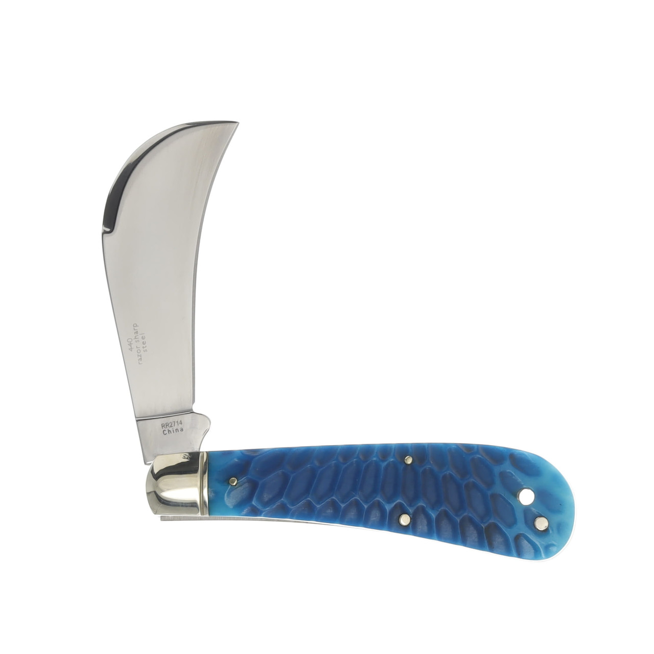 Rough Rider Hawkbill Blue Dragon Bone RR2714 - Smoky Mountain Knife Works