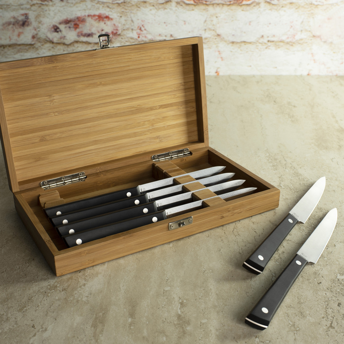 Shun Cutlery Kai Steak Knife 6 Piece Kitchen Set POM Handles